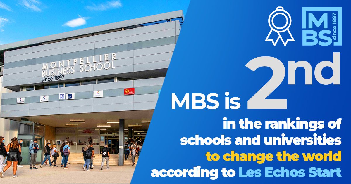 MBS is the 2nd best school to change the world according to Les Echos