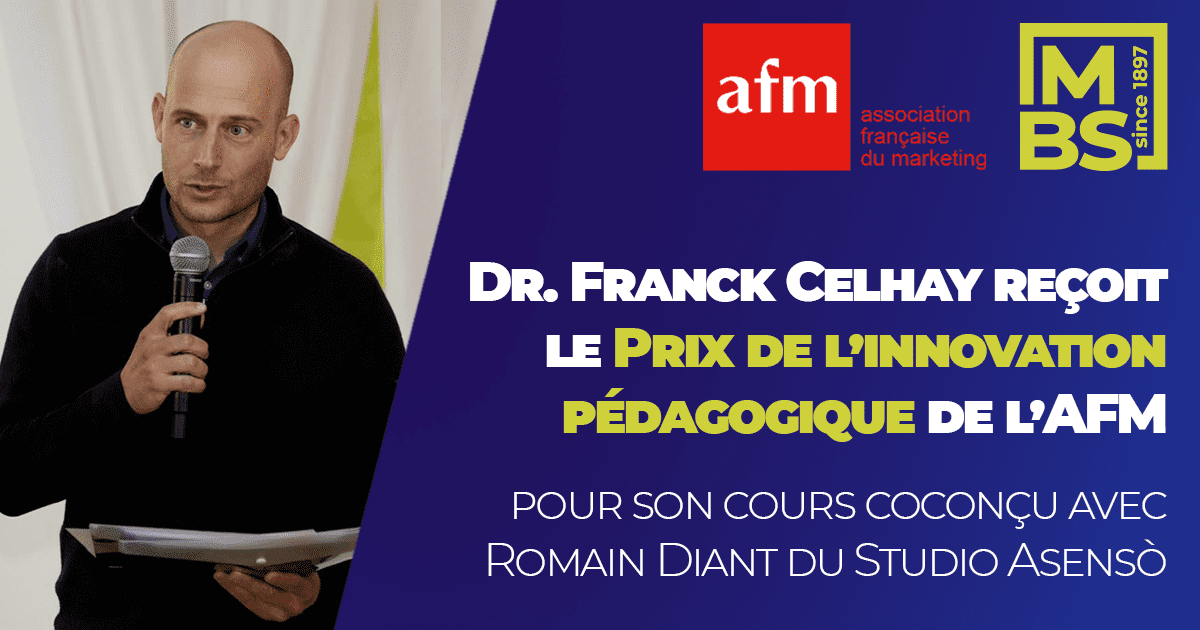 Dr. Franck Celhay receives the AFM Prize for Pedagogical Innovation for ...
