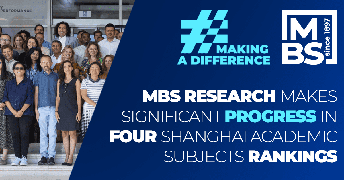 MBS Research makes significant progress in four Shanghai Academic ...