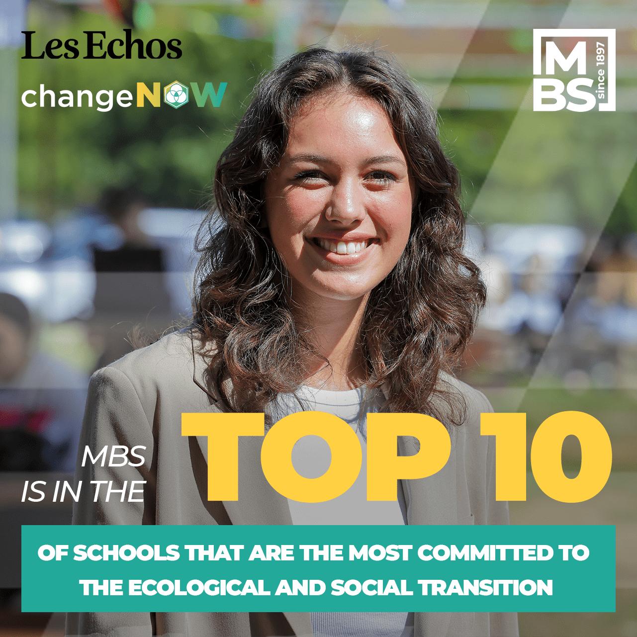 MBS ranked in the Top 10 most committed Business Schools for ecological and social transition